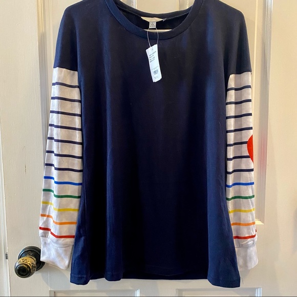 Sweaters | Navy Blue Heart Sweater | Poshmark